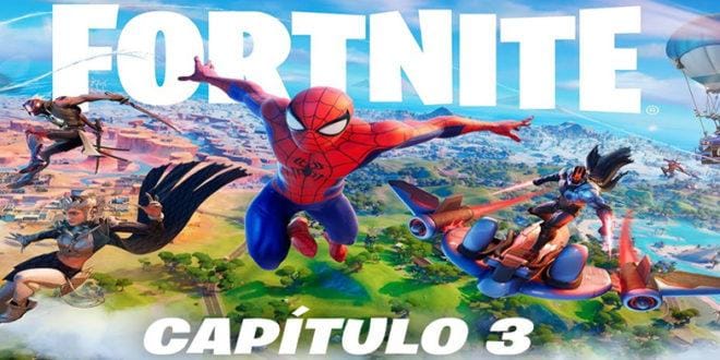Fortnite Capítulo 3 apresenta novo mapa, Homem-Aranha, e mais